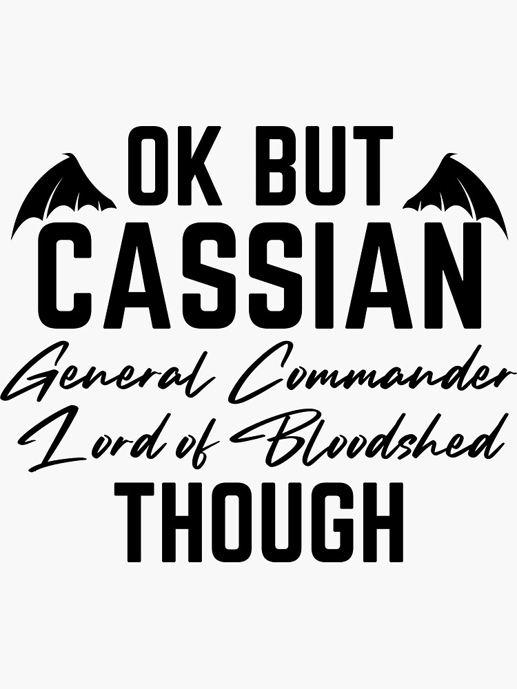 Cassian Acotar Sticker For Sale By Browco01 Redbubble