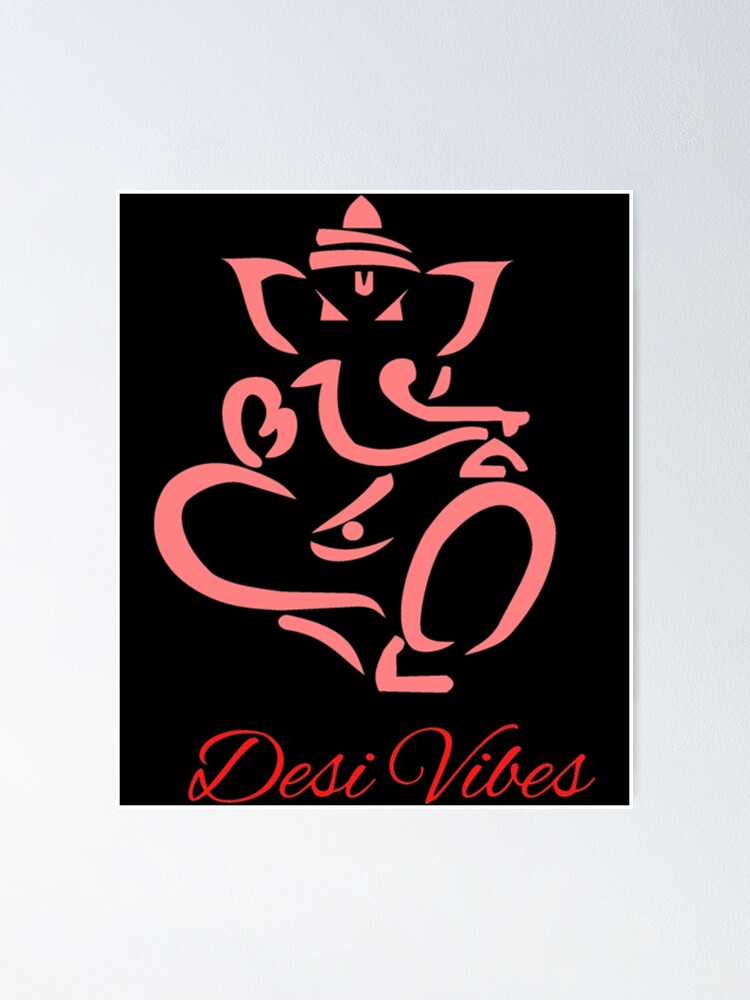 "Desi Vibes Ganesh Chaturthi " Poster for Sale by AHCares | Redbubble