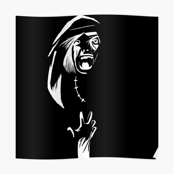 Scary Nun Poster For Sale By Visualexpress Redbubble