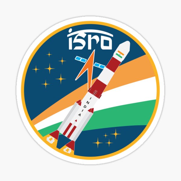 "ISRO Indian Space Research PSLV Rocket Space Design " Sticker for Sale ...