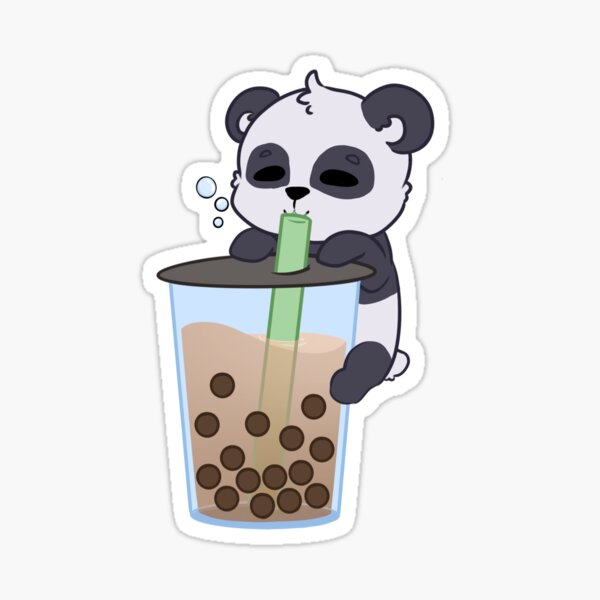 "Panda Boba" Sticker for Sale by Mistarrie | Redbubble
