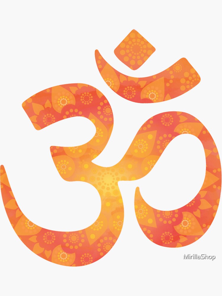 "OM" Sticker for Sale by MirillaShop | Redbubble
