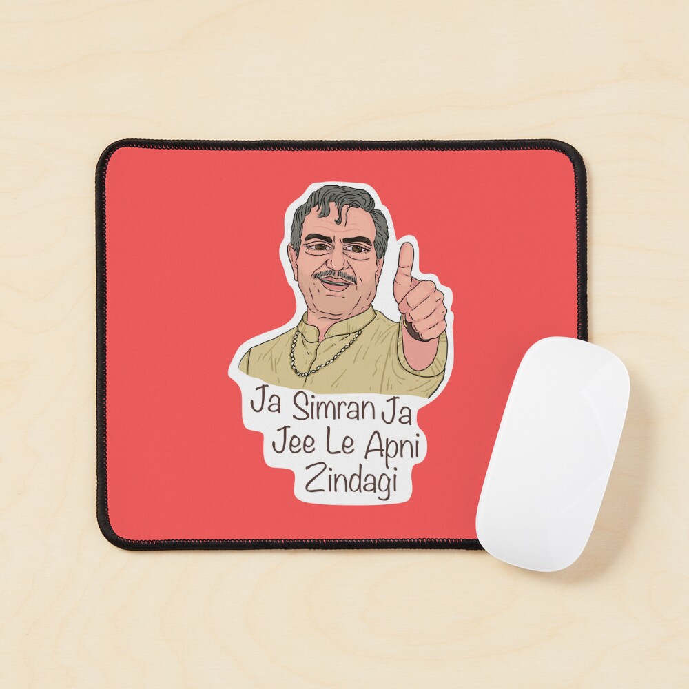 "Ja Simran Ja, Jee Le Apni Jindegi" Sticker for Sale by Insipred ...