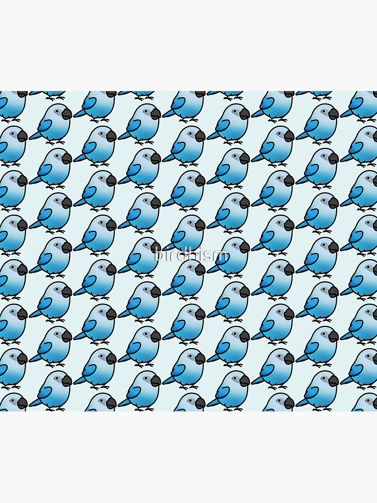 "Chubby Spix Macaw" Throw Blanket for Sale by birdhism | Redbubble