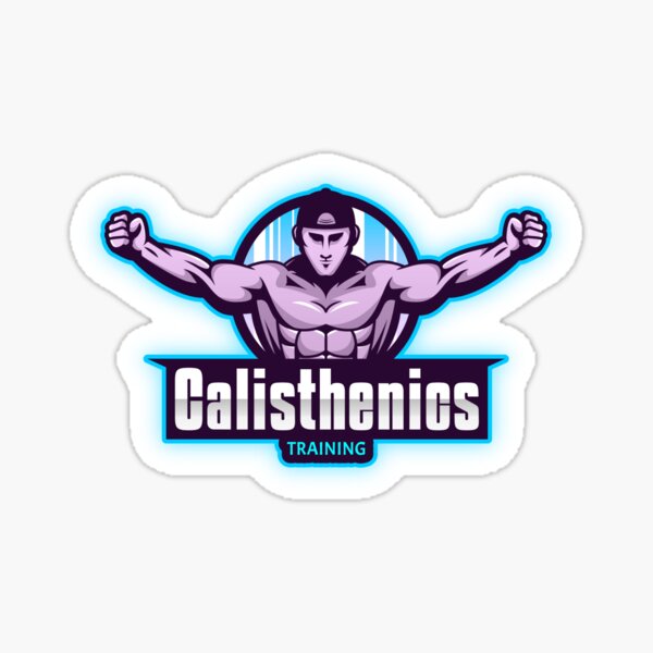 "Calisthenics Training Muscle Man Graphic" Sticker for Sale by ...