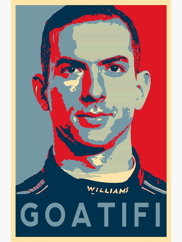 "Nicholas Latifi, Goatifi F1" Sticker for Sale by TheF1Design | Redbubble
