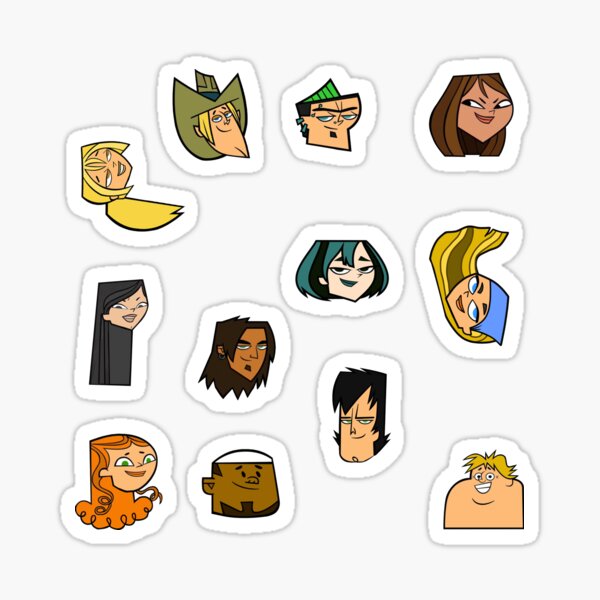 "total drama " Sticker for Sale by thebeatgoStupid | Redbubble