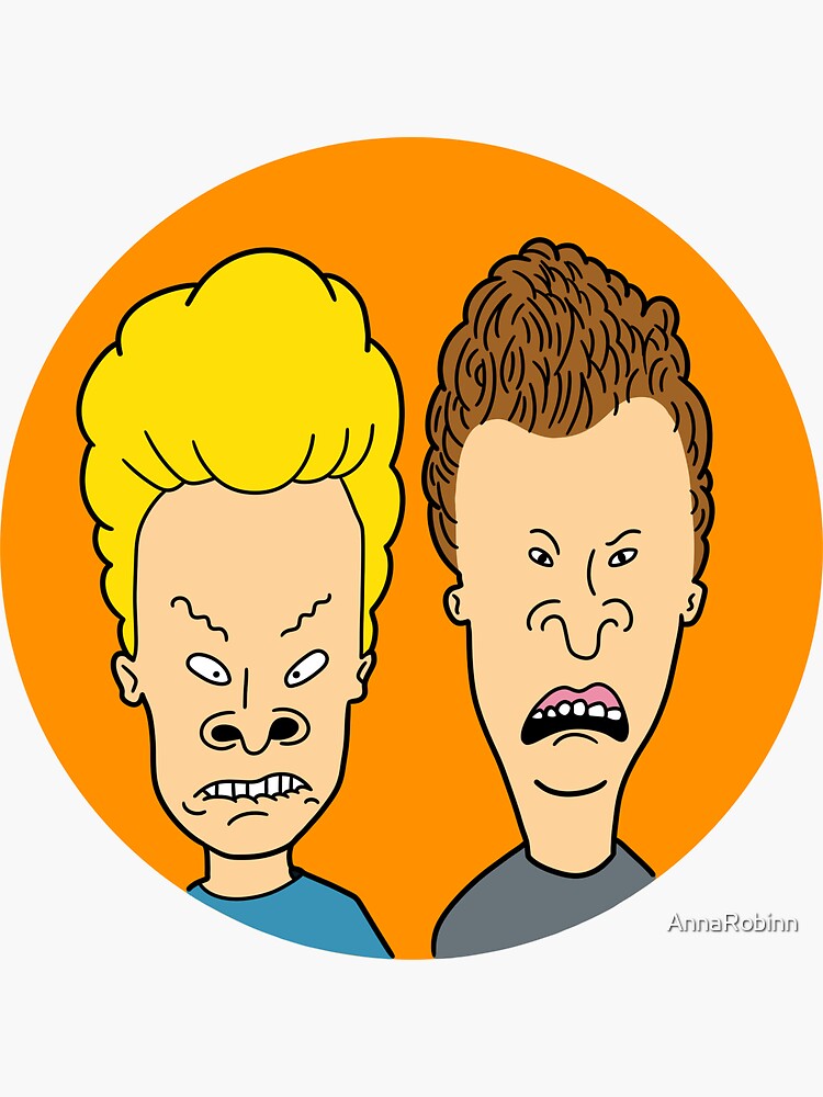 "Beavis and Butt-head " Sticker for Sale by AnnaRobinn | Redbubble