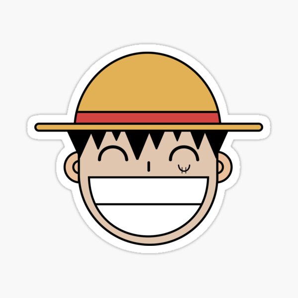"One Piece Luffy Smile" Sticker for Sale by kobmamba | Redbubble