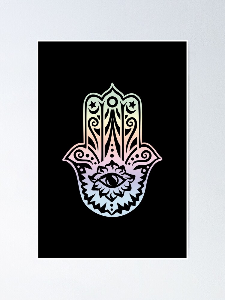 Póster «Hamsa - Mano de Fátima, Símbolo de protección, Ojo que todo lo ...