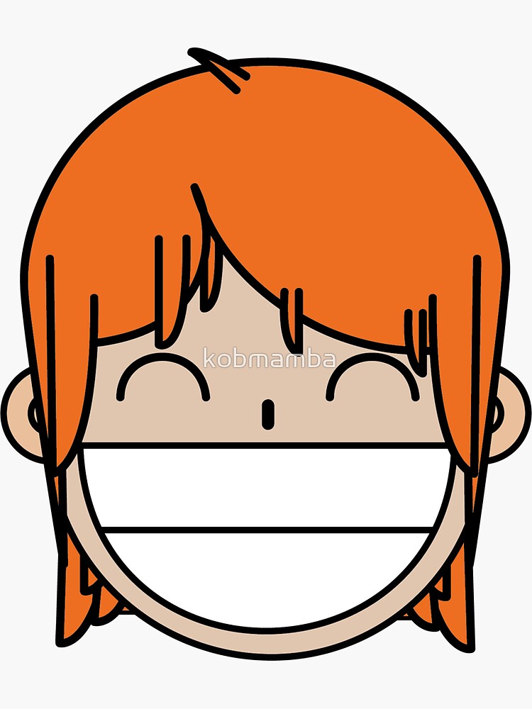 "One Piece Nami Smile" Sticker for Sale by kobmamba | Redbubble