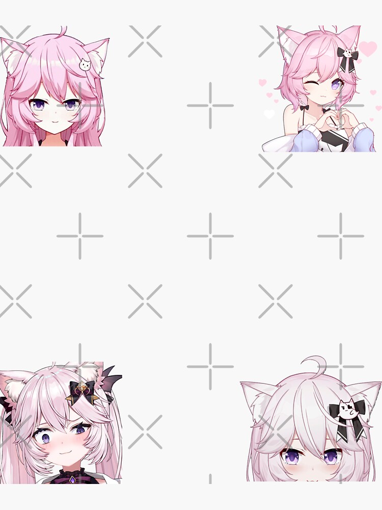 "NYATASHA NYANNERS" Sticker for Sale by JIFER | Redbubble