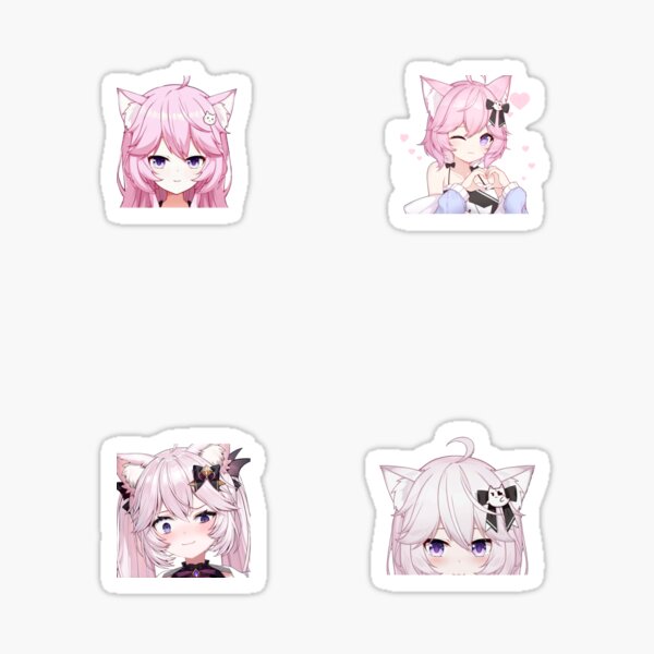 "NYATASHA NYANNERS" Sticker for Sale by JIFER | Redbubble