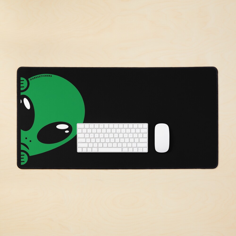 "Alien Life - Aliens Green peeking out" Sticker by AreaStickers | Redbubble
