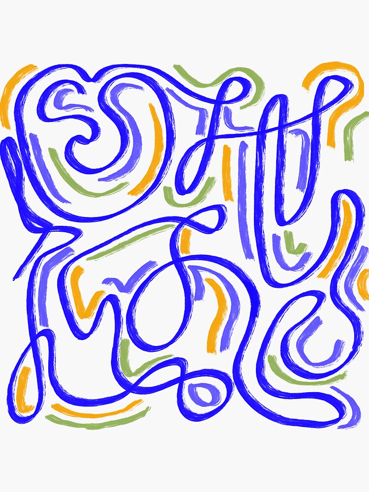 "Abstract Loops Design" Sticker for Sale by csjackson222 | Redbubble