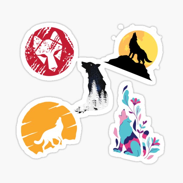 " Be Strong As A Wolf pack" Sticker for Sale by THE05 | Redbubble