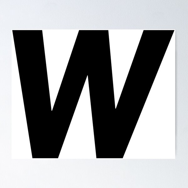 "Letter W Word ww letra doble v" Poster for Sale by ZooOfArt | Redbubble