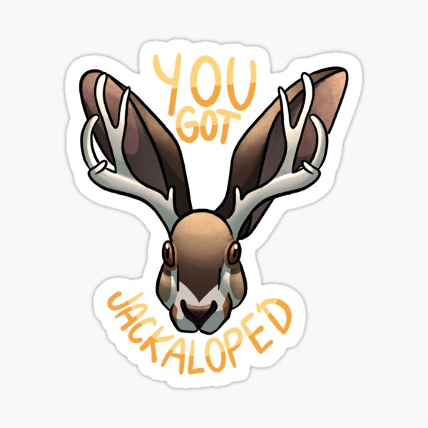 "Jackalope'd" Sticker for Sale by shelbyecandraw | Redbubble