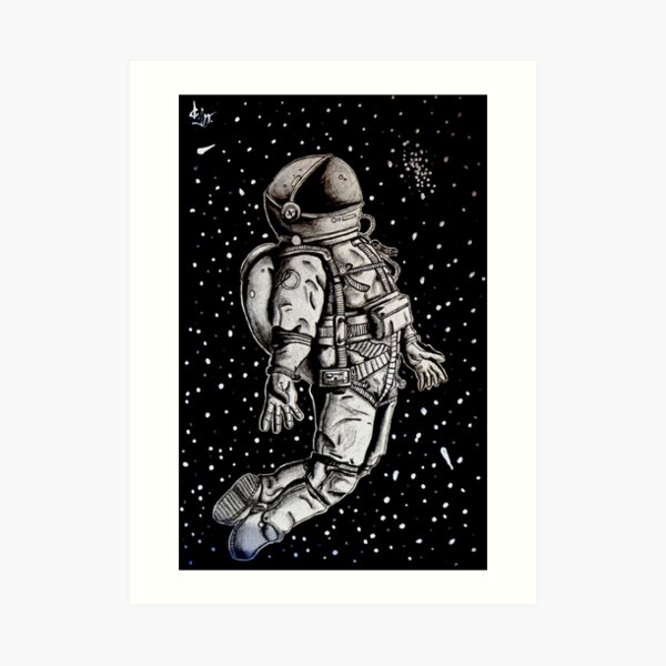"Floating Spaceman" Art Print by PhilipAngelo | Redbubble