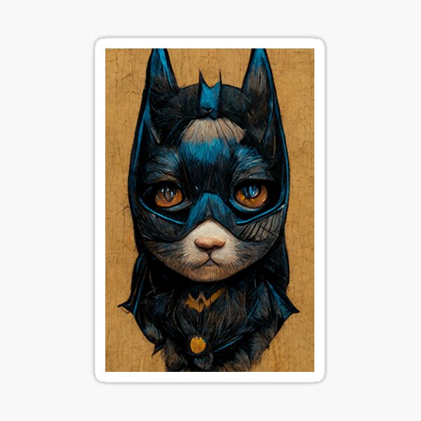 "Bat - Cat" Sticker for Sale by GrowthFactory | Redbubble