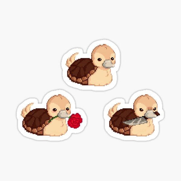 "ATLA Pixel Turtle Ducks Set" Sticker for Sale by Zolzo | Redbubble