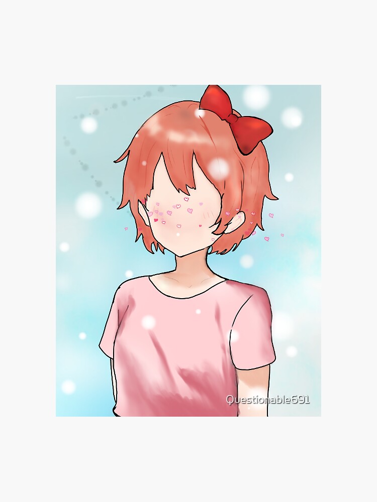 "Sayori in the snow" Sticker for Sale by Questionable691 | Redbubble