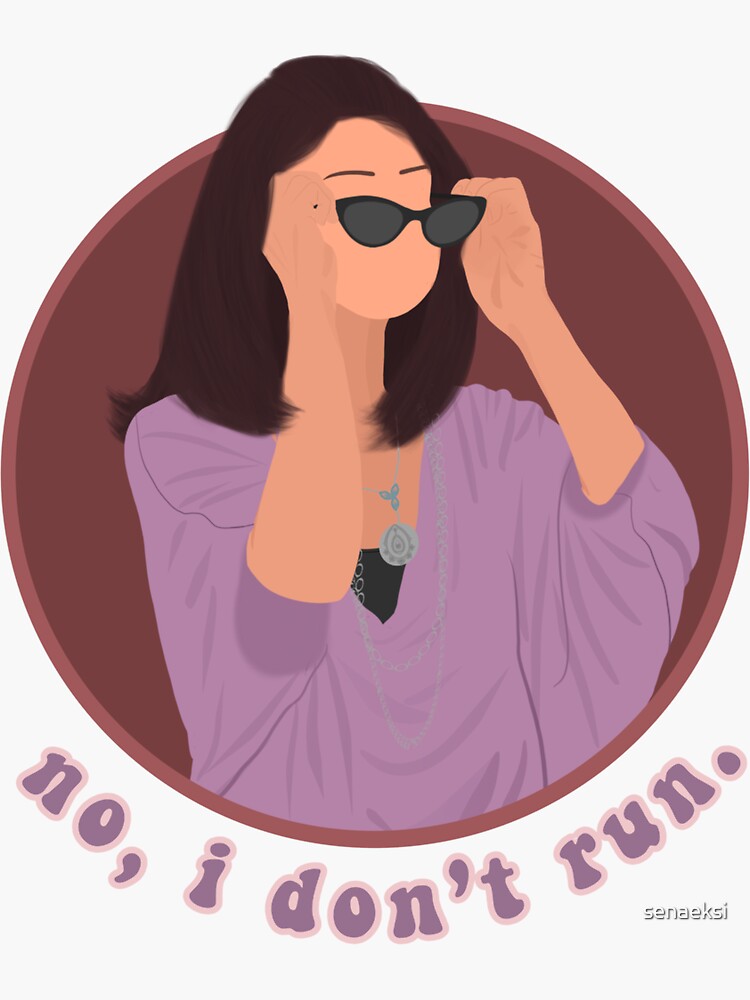 "Alex Russo No I Don't Run Meme" Sticker for Sale by senaeksi | Redbubble