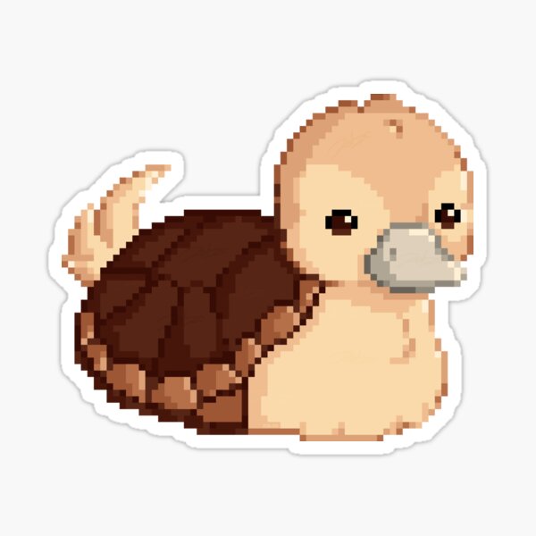 " ATLA Pixel Turtle Duck" Sticker for Sale by Zolzo | Redbubble