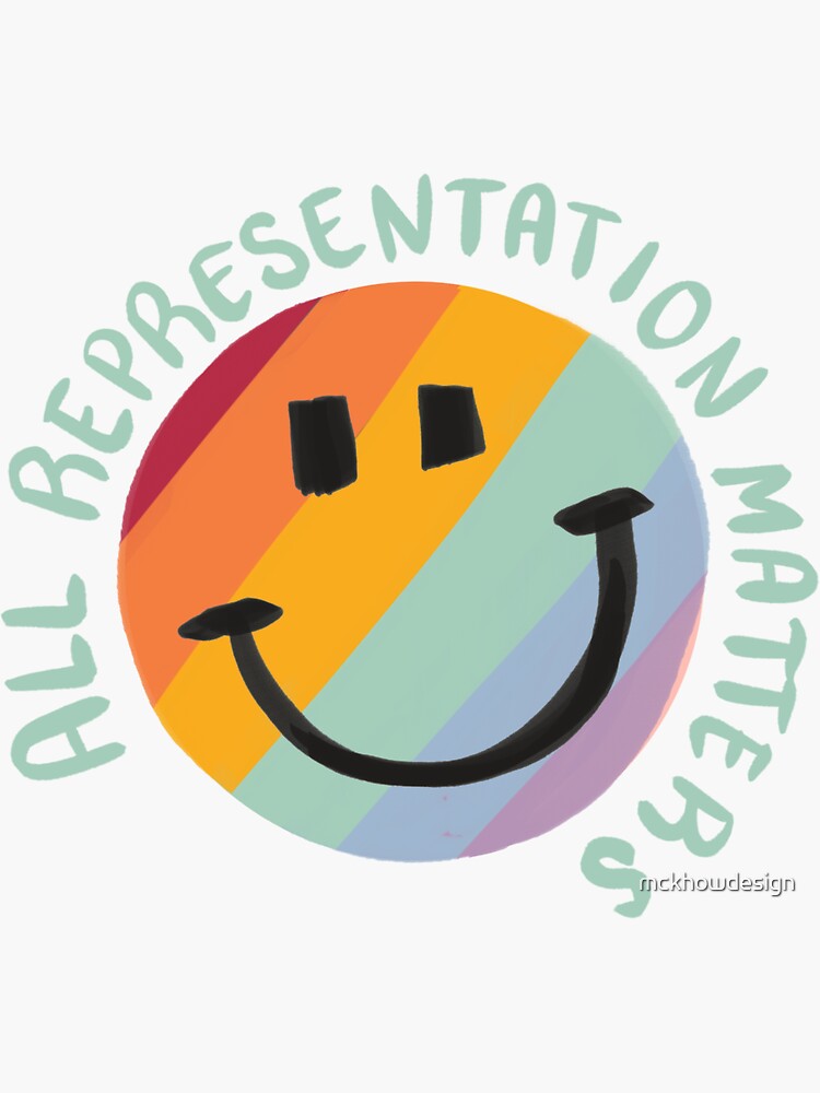 "all representation matters - lgbtq" Sticker for Sale by mckhowdesign ...