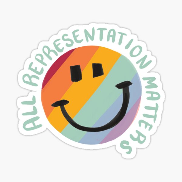 "all representation matters - lgbtq" Sticker for Sale by mckhowdesign ...