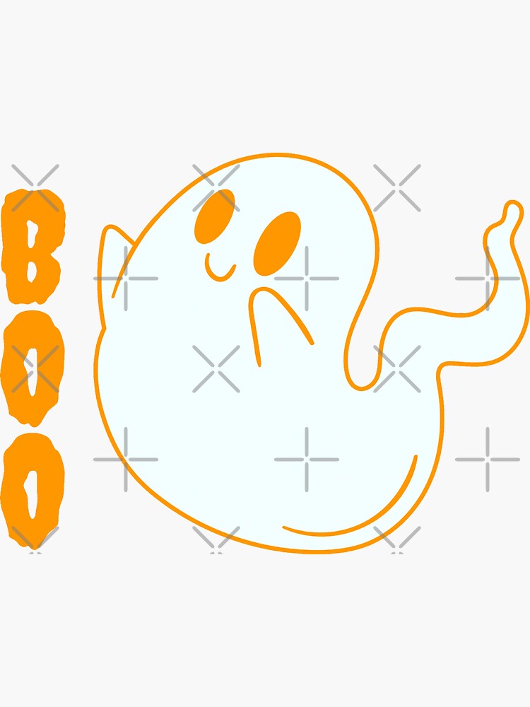 "Boo ghost/ sheet ghost/Halloween day/ funny" Sticker for Sale by ...