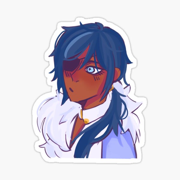 "Kaeya Sticker Two" Sticker for Sale by um-hello | Redbubble