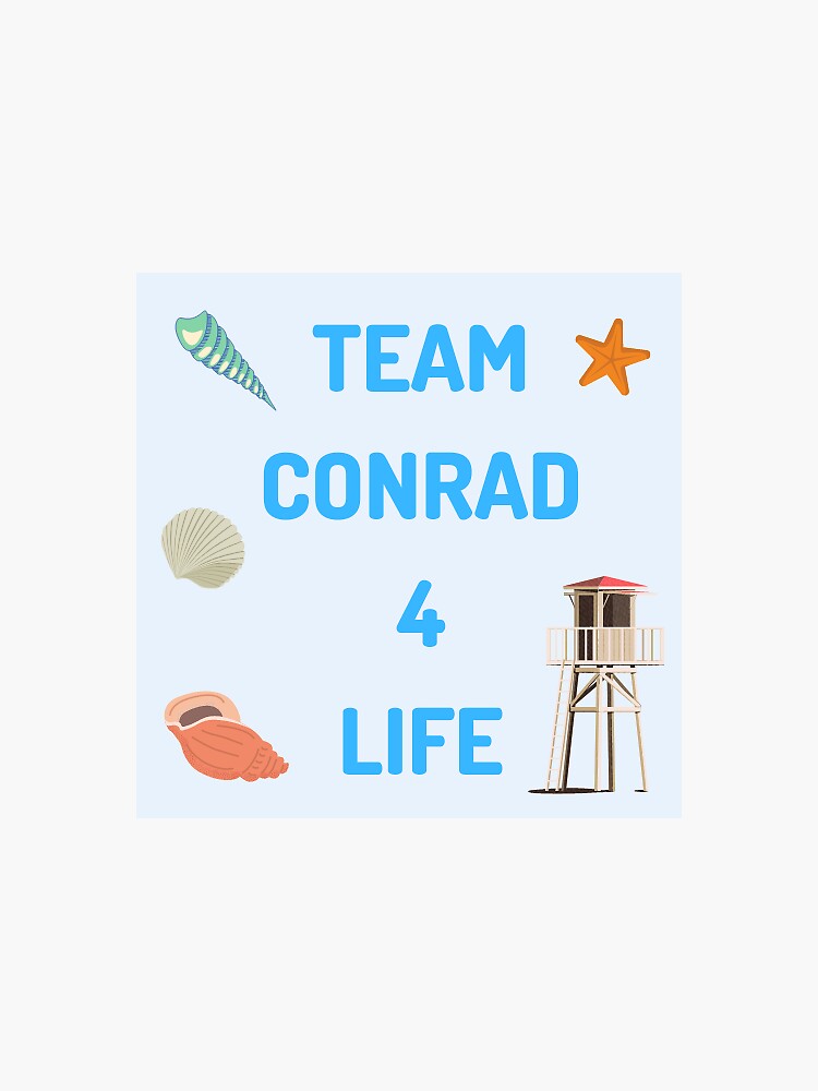 "Team Conrad for Life Design" Sticker for Sale by antiaslibrary | Redbubble