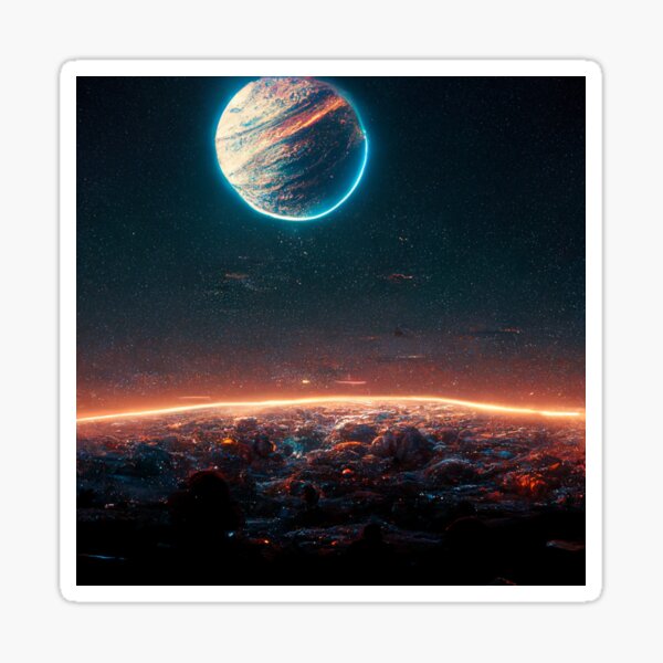 "Planet " Sticker for Sale by GhostSpace13 | Redbubble