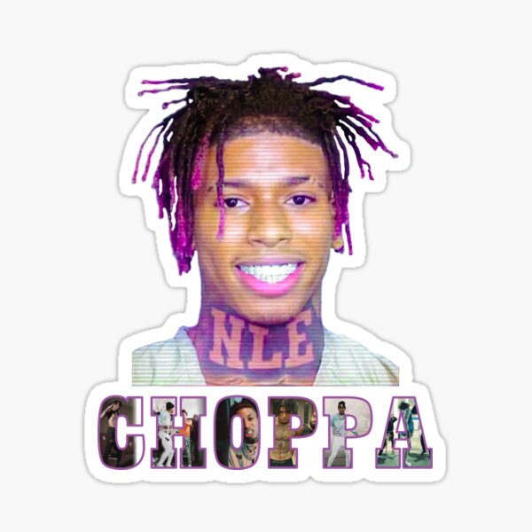 "blackd44 - NLE Choppa" Sticker for Sale by blackd44 | Redbubble