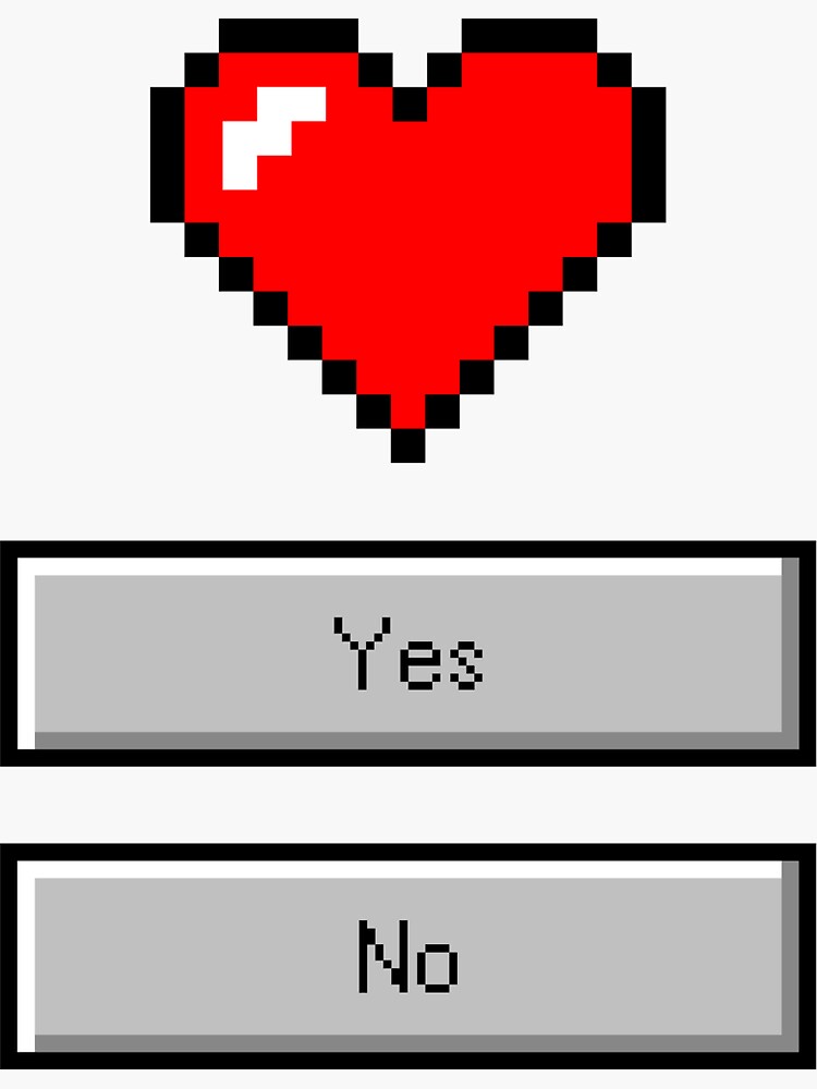 "Minecraft Heart" Sticker for Sale by maxmart | Redbubble