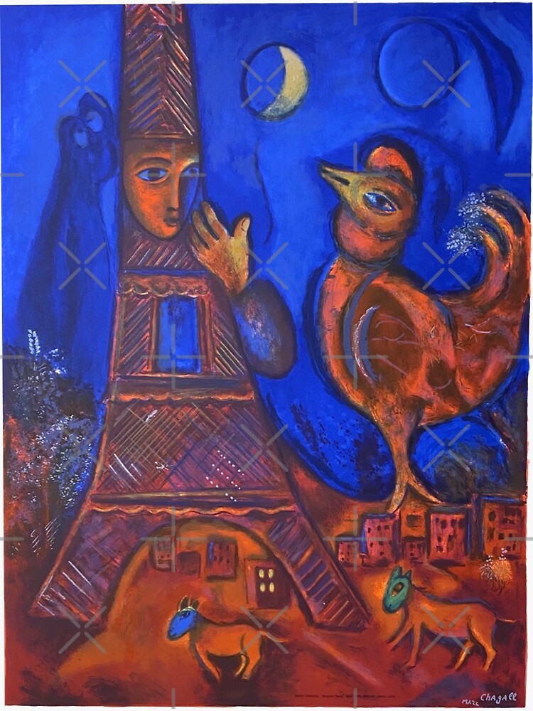 "Bonjour Paris (Good Morning Paris), 1973 Marc Chagall-Night and the ...