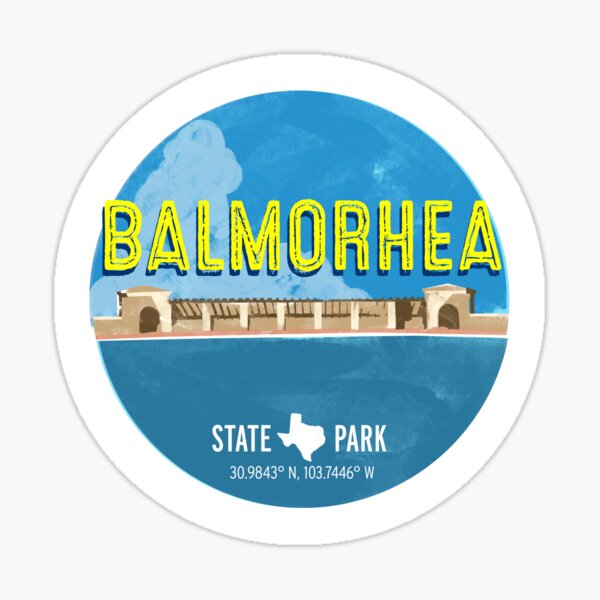 "BALMORHEA STATE PARK" Sticker for Sale by csjennings | Redbubble