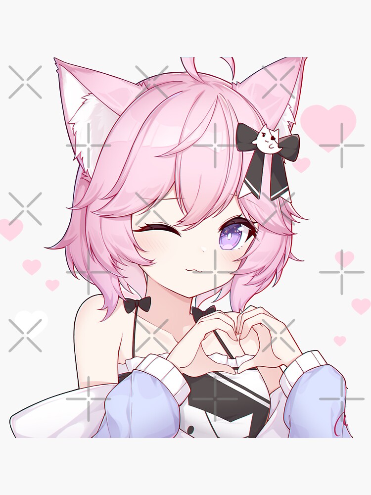 "NYATASHA NYANNERS" Sticker for Sale by JIFER | Redbubble