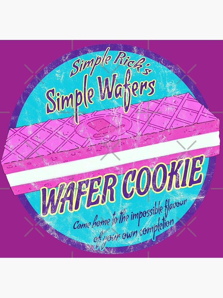 "Simple Rick Wafer Cookie" Poster for Sale by VoidDesigns | Redbubble