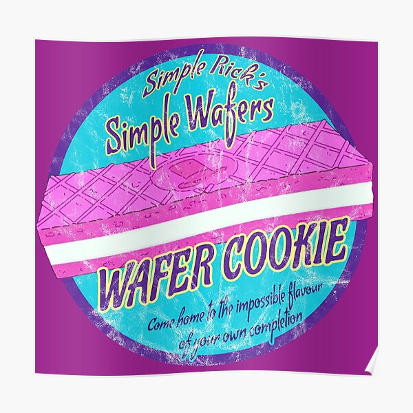 "Simple Rick Wafer Cookie" Poster for Sale by VoidDesigns | Redbubble