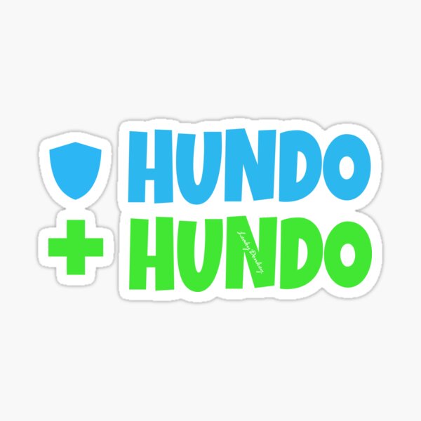 "Hundo Hundo" Sticker for Sale by LeakyDonkey | Redbubble