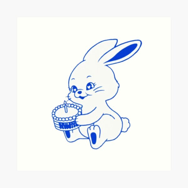 "NEW JEANS BUNNY LOGO!" Art Print for Sale by MeBrokeStudent | Redbubble