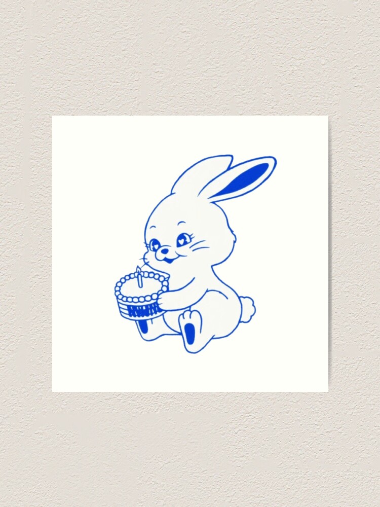 "NEW JEANS BUNNY LOGO!" Art Print for Sale by MeBrokeStudent | Redbubble