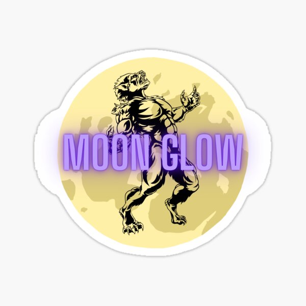 "Moon glow" Sticker for Sale by Justgert | Redbubble