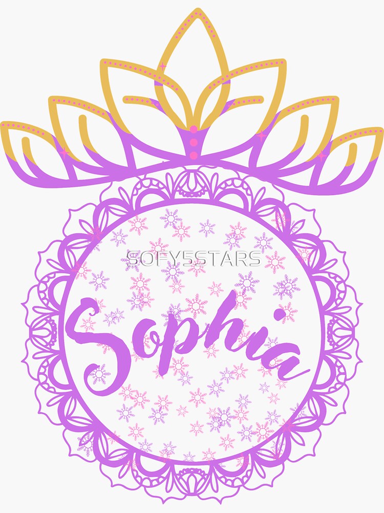 "Sophia Sticker , sophia name" Sticker for Sale by SOFY5STARS | Redbubble