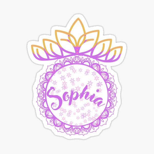 "Sophia Sticker , sophia name" Sticker for Sale by SOFY5STARS | Redbubble
