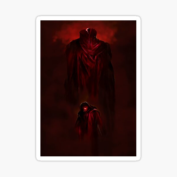 "Two Ominous Cloaked Underworld Figures" Sticker for Sale by ...