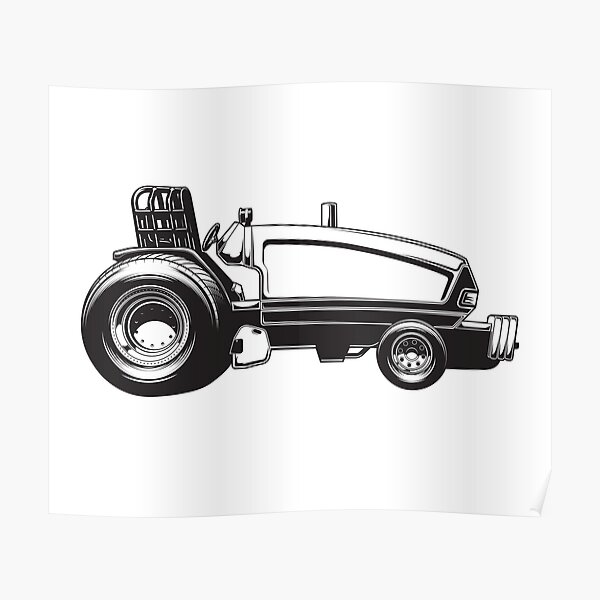 "Tractor Pull" Poster for Sale by shanesabin | Redbubble
