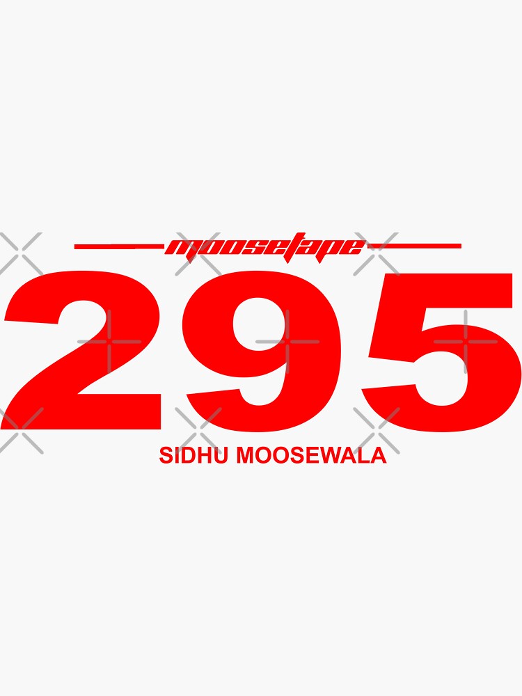 "295 Sidhu Moosewala " Sticker for Sale by vpaints | Redbubble